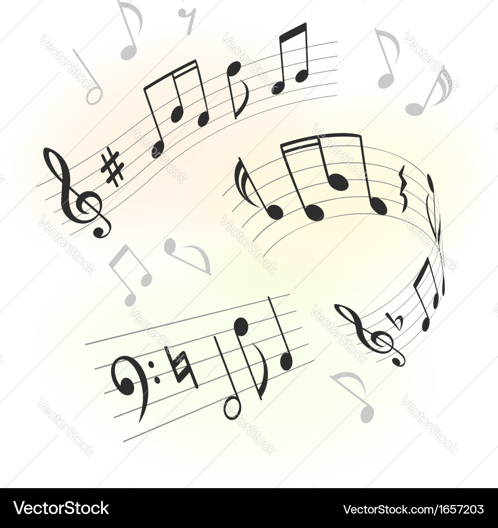 Music design elements Royalty Free Vector Image