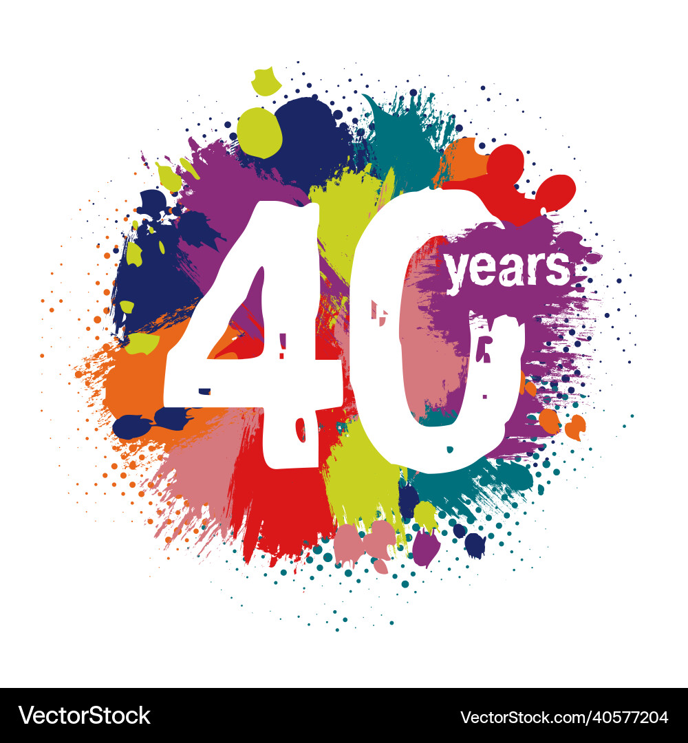 40 brush chalk ink grunge Royalty Free Vector Image