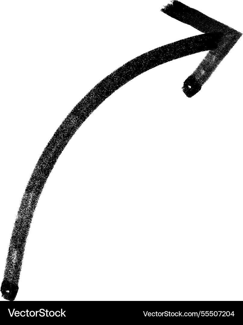 Black marker arrow pointing right direction Vector Image