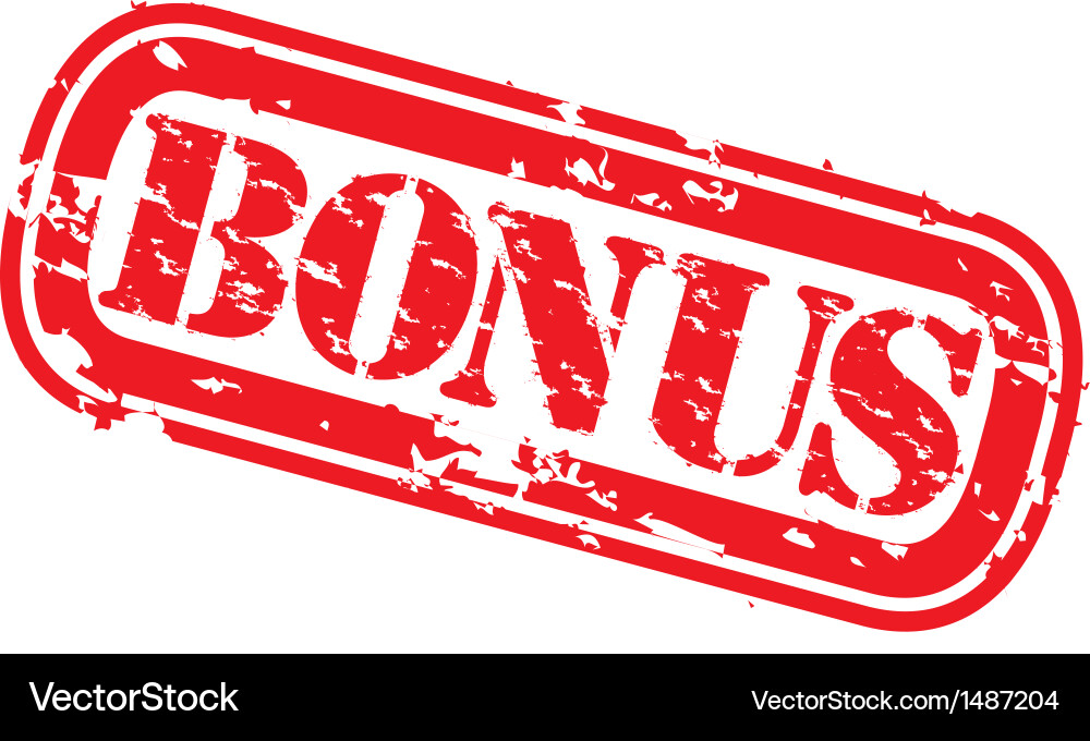 Bonus stamp Royalty Free Vector Image - VectorStock