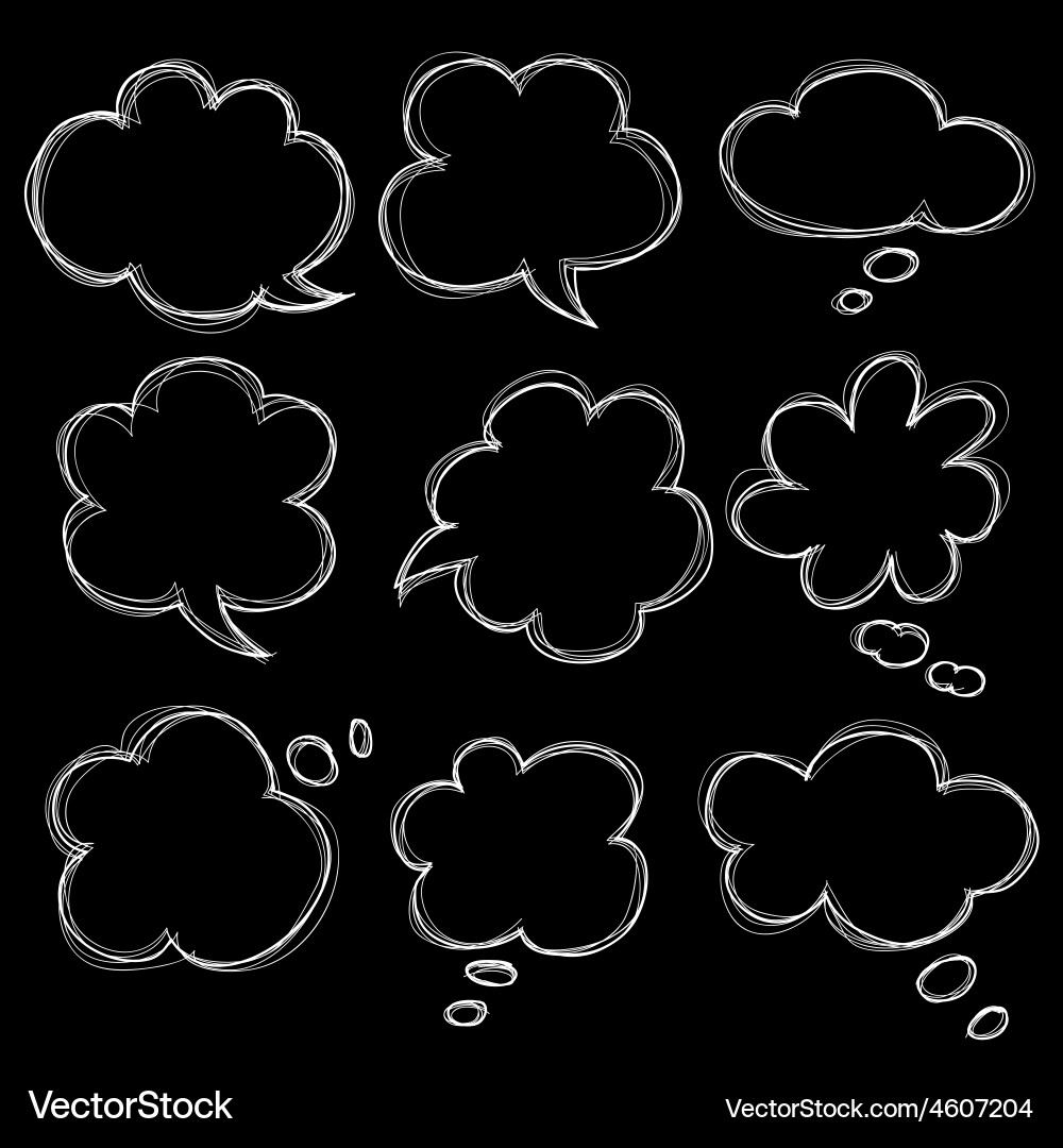 Bubble talk Royalty Free Vector Image - VectorStock