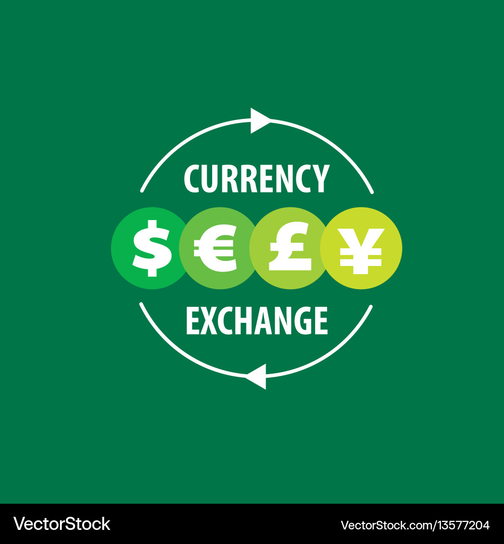 Logo currency exchange Royalty Free Vector Image