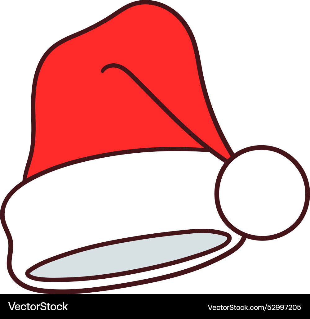 Santa hat design element Royalty Free Vector Image