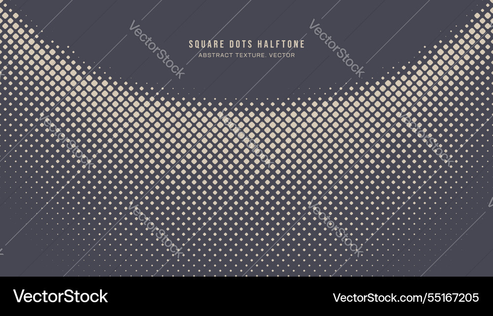 Square rounded dots half tone pattern semi circle Vector Image