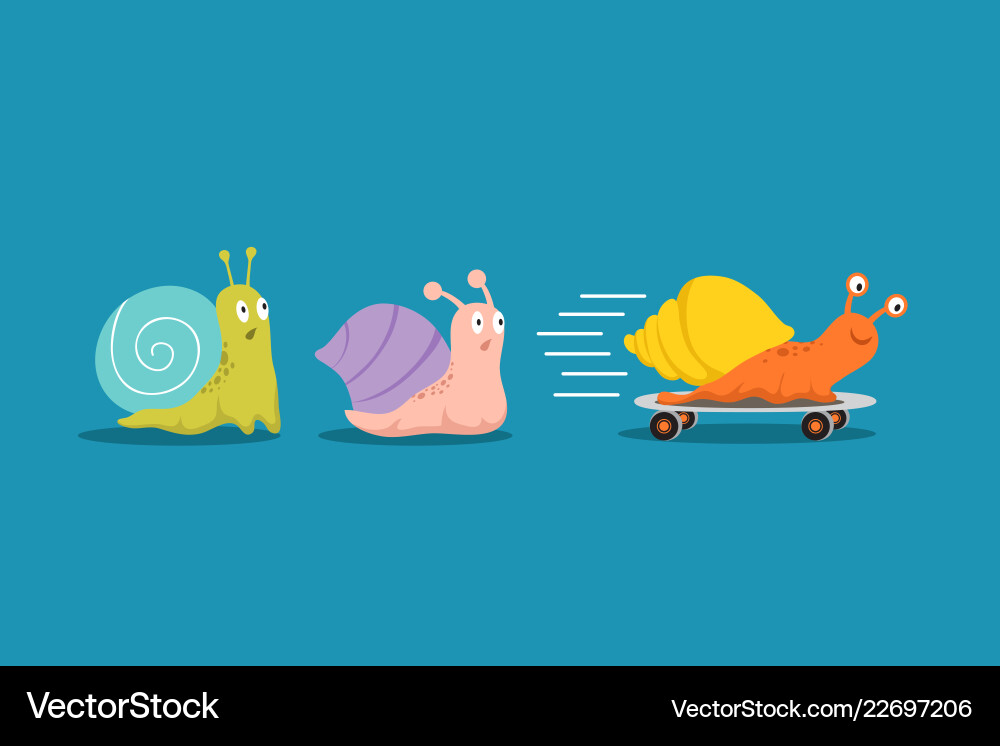 Snail with Wheels Vector Images (over 750)