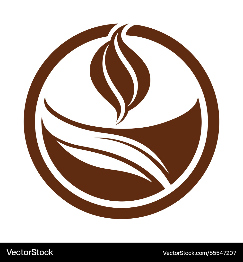 Creative coffee logo art Royalty Free Vector Image