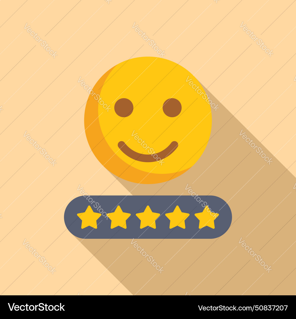 Fast rating emoji icon flat game star Royalty Free Vector
