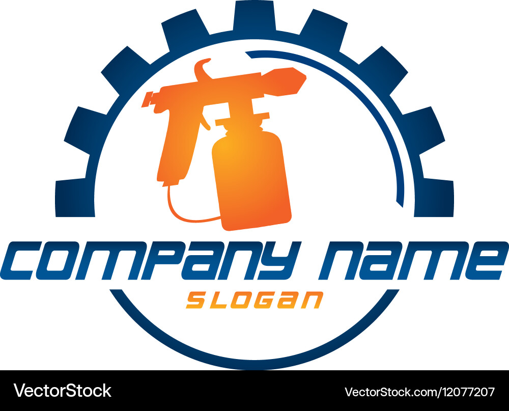 Spray Painter Logo Royalty Free Vector Image - VectorStock