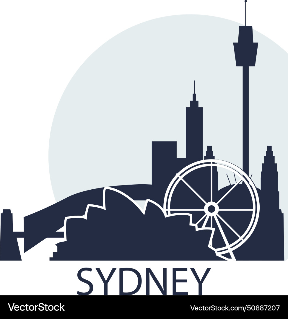 Sydney logo Royalty Free Vector Image - VectorStock