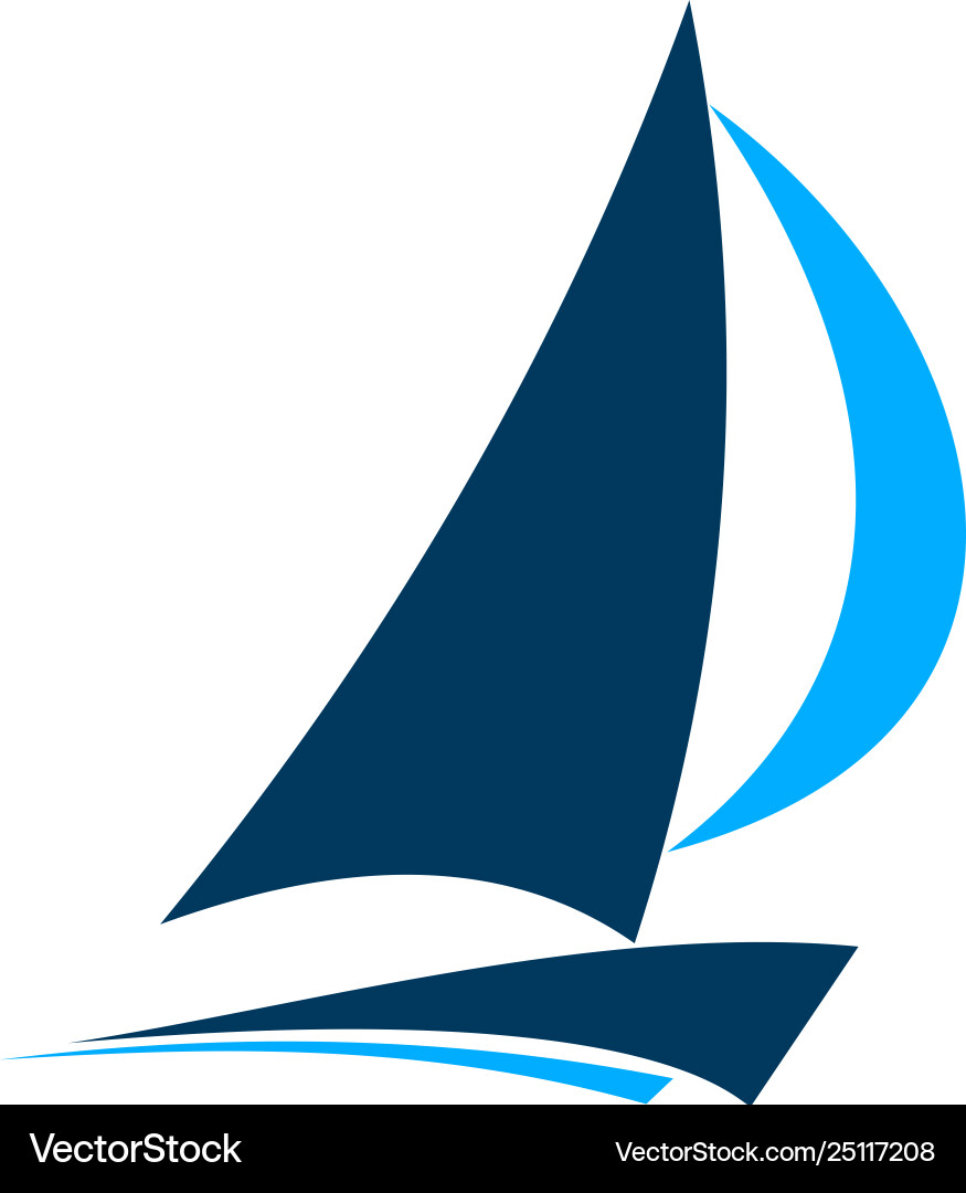 Sailing Ship Logo - Boat & Sail Icon Vector Image