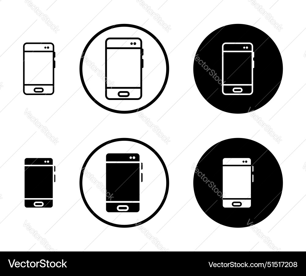 Smartphone icon Royalty Free Vector Image - VectorStock