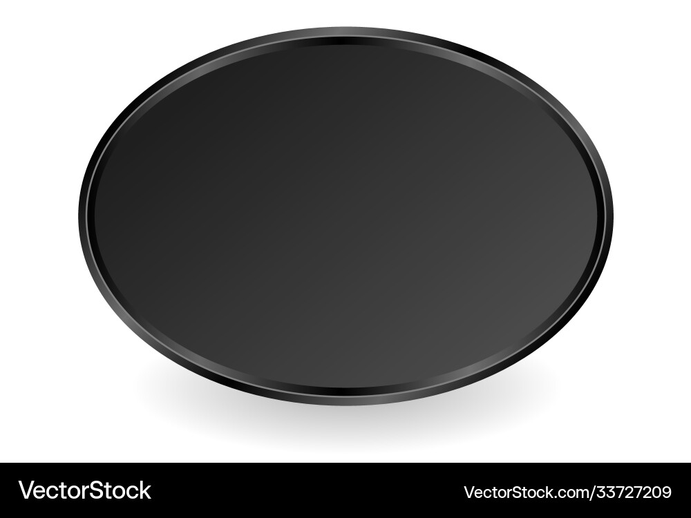 Black plate Royalty Free Vector Image - VectorStock