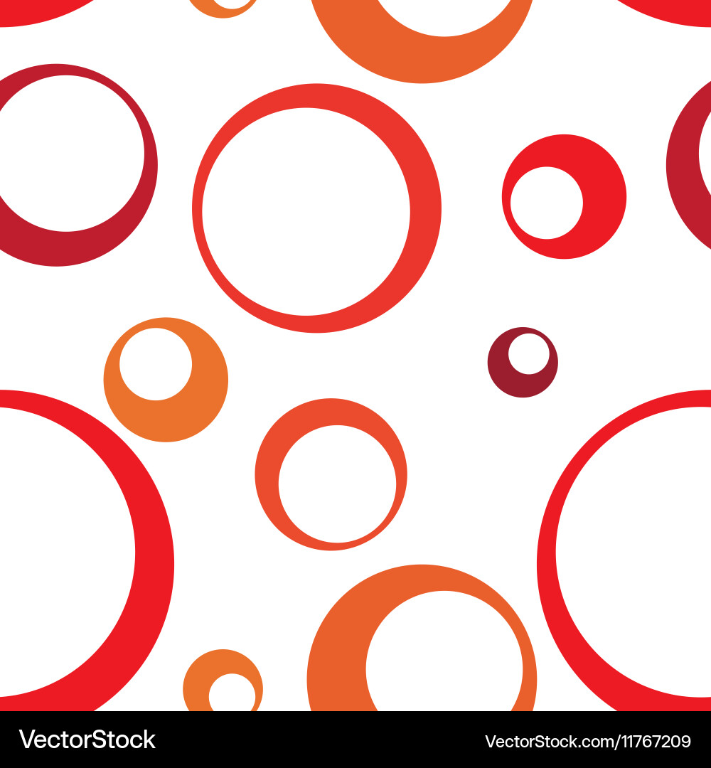 Red Circle Ring Pattern Royalty Free Vector Image