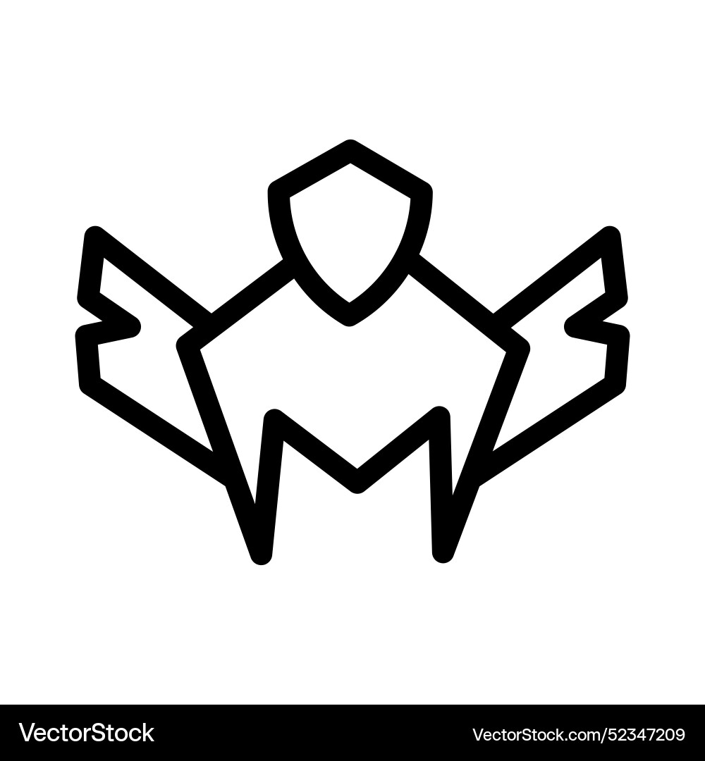 Valkyrie icon design in filled and outlined style Vector Image