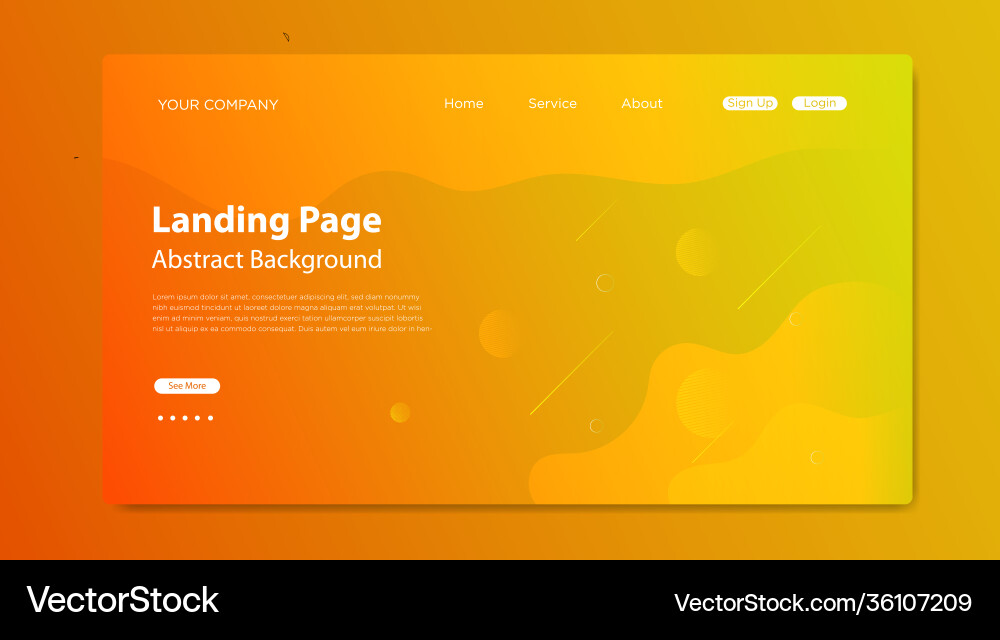 Website landing page background modern abstract Vector Image