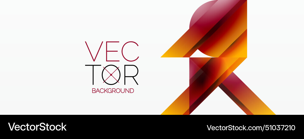 A white background with red and yellow arrow Vector Image