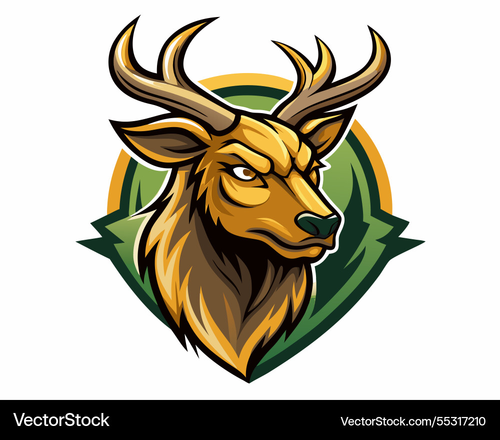 Elk-mascot-logo Royalty Free Vector Image - VectorStock