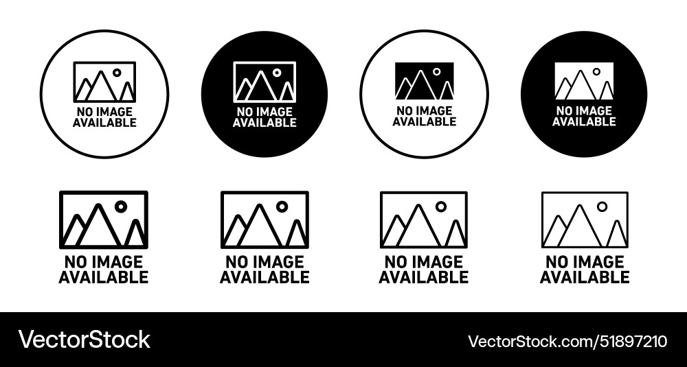 Image not an available or no photo Royalty Free Vector Image