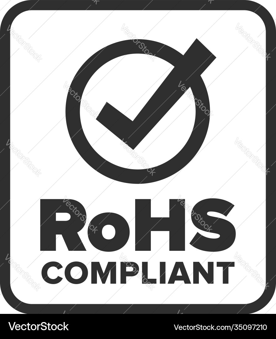 Rohs compliant symbol Royalty Free Vector Image