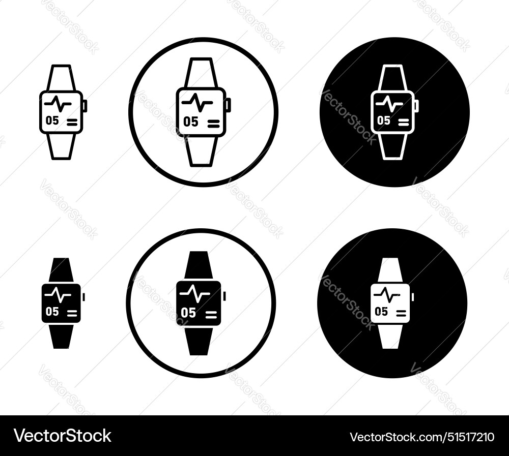 Smartwatch icon Royalty Free Vector Image - VectorStock