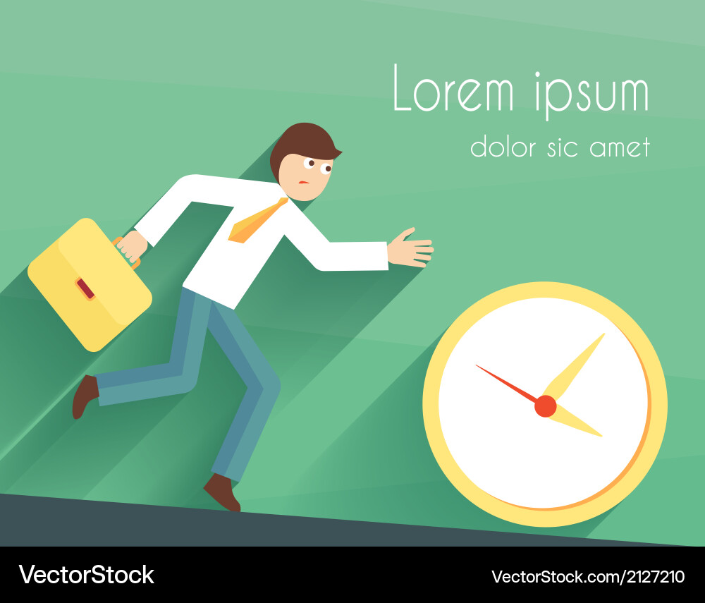 Time management poster Royalty Free Vector Image