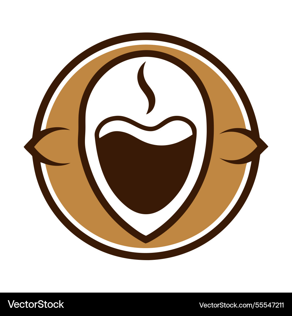 Creative coffee logo art Royalty Free Vector Image