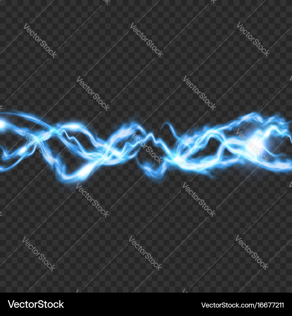 Electric lighting transparent effect Royalty Free Vector