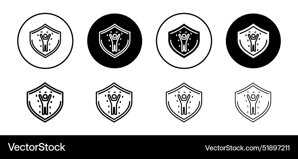 Immune system support shield for human body Vector Image