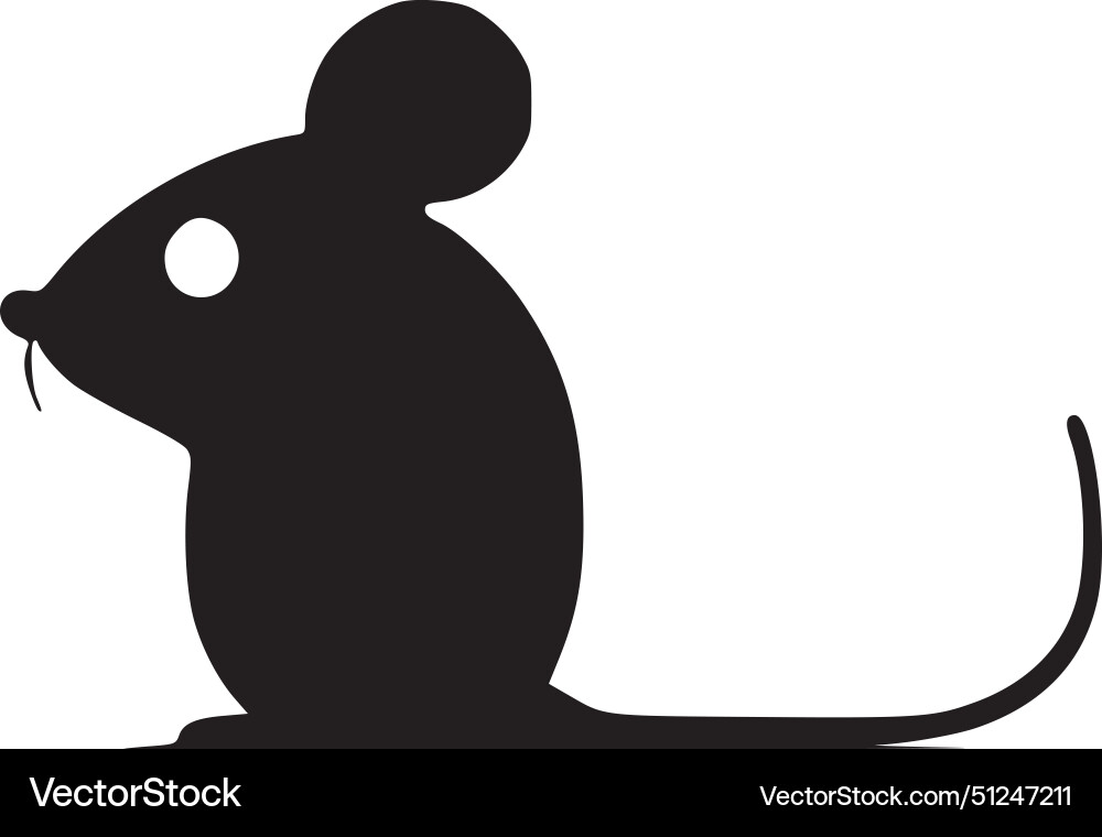 Mouse - black and white isolated icon Royalty Free Vector
