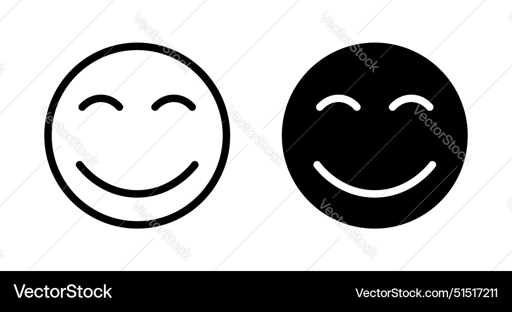 Smile icon Royalty Free Vector Image - VectorStock