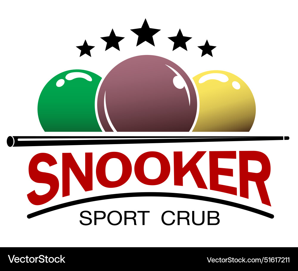 Snooker club Royalty Free Vector Image - VectorStock