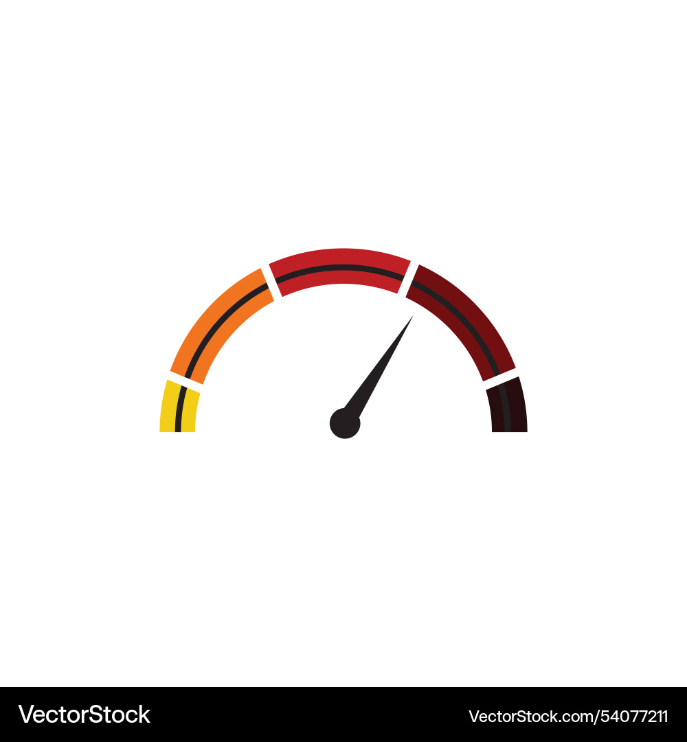 Speedometer graphic design template Royalty Free Vector