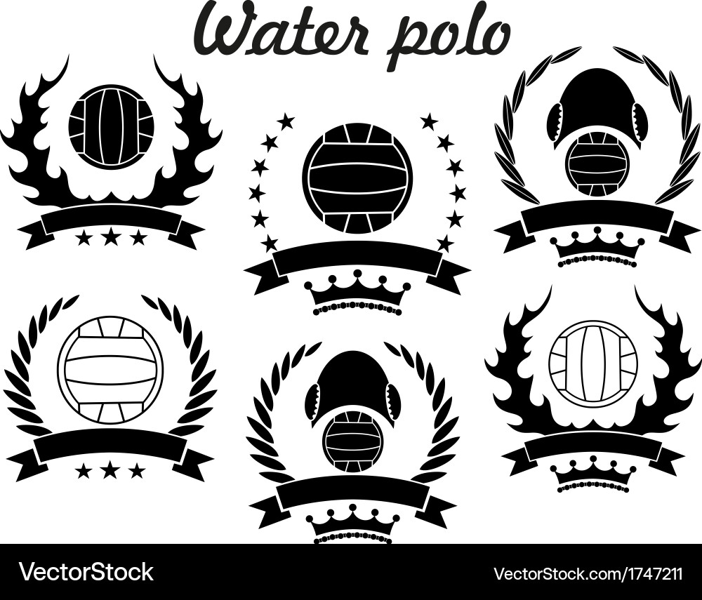 Water polo Royalty Free Vector Image - VectorStock