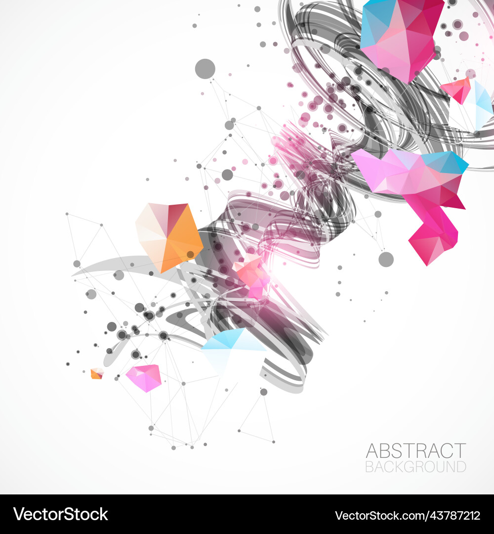 Abstract swirling colored background for design Vector Image