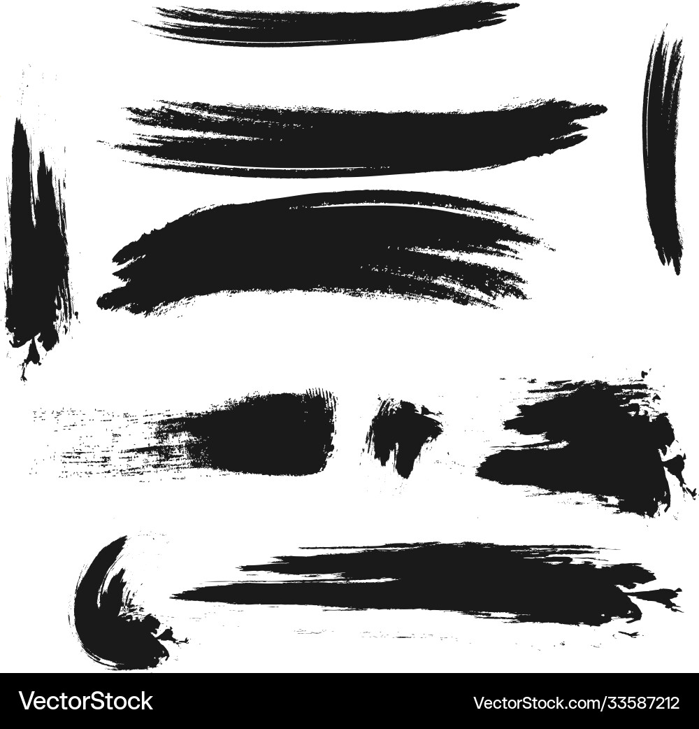 Brush template design Royalty Free Vector Image