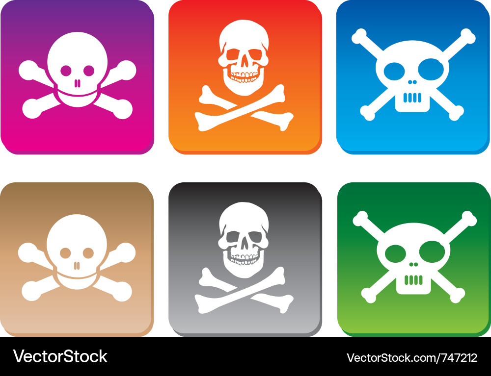 Danger icons Royalty Free Vector Image - VectorStock