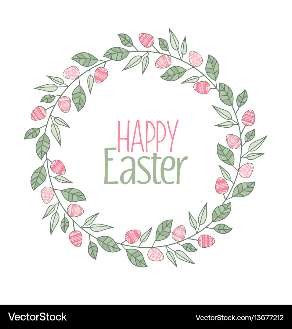 Easter frame Royalty Free Vector Image - VectorStock