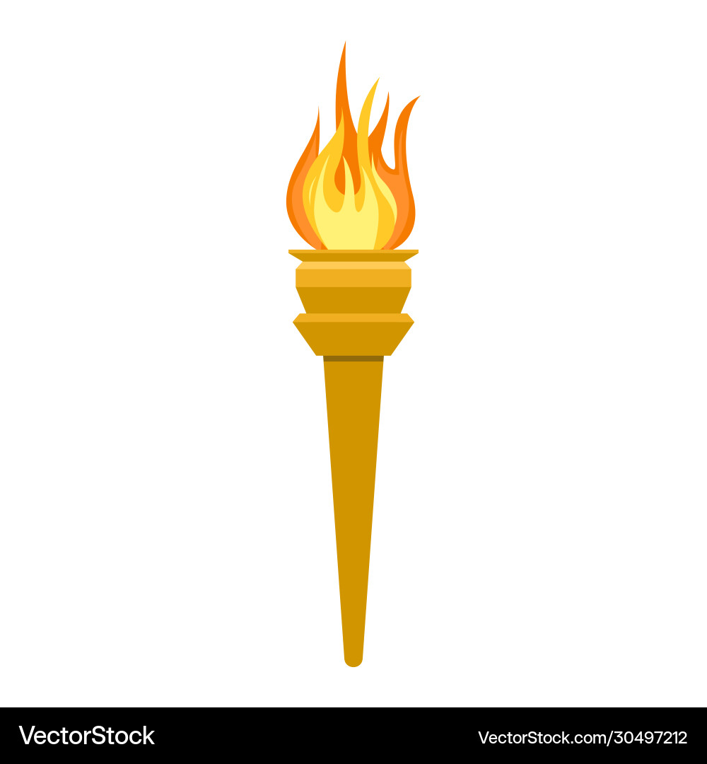 Flame Torch Icon Royalty Free Vector Image - VectorStock