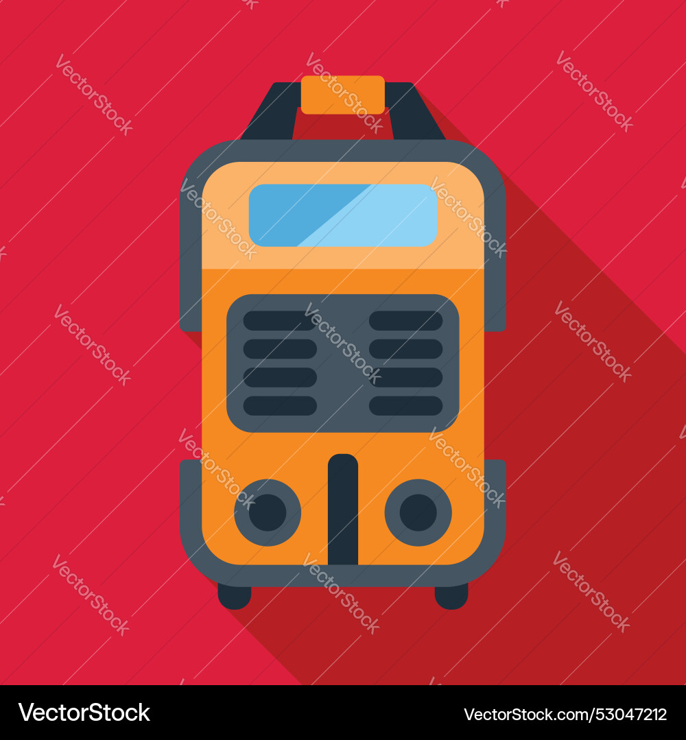 Portable power generator providing electricity Vector Image