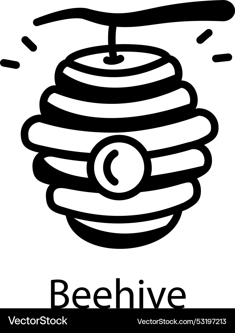 Beehive Royalty Free Vector Image - VectorStock