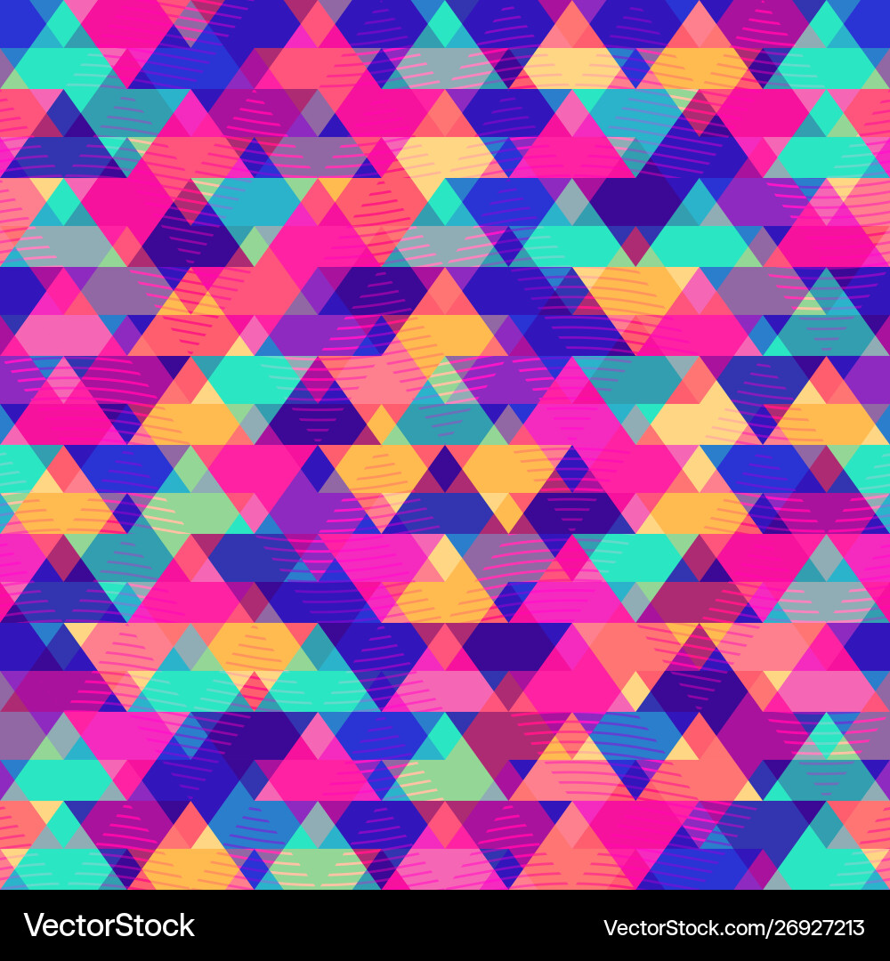 Colored triangle pattern Royalty Free Vector Image
