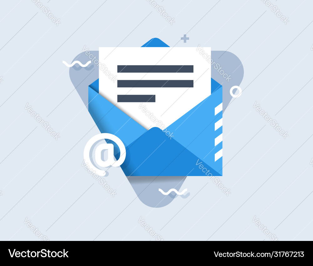 Email notification icon Royalty Free Vector Image