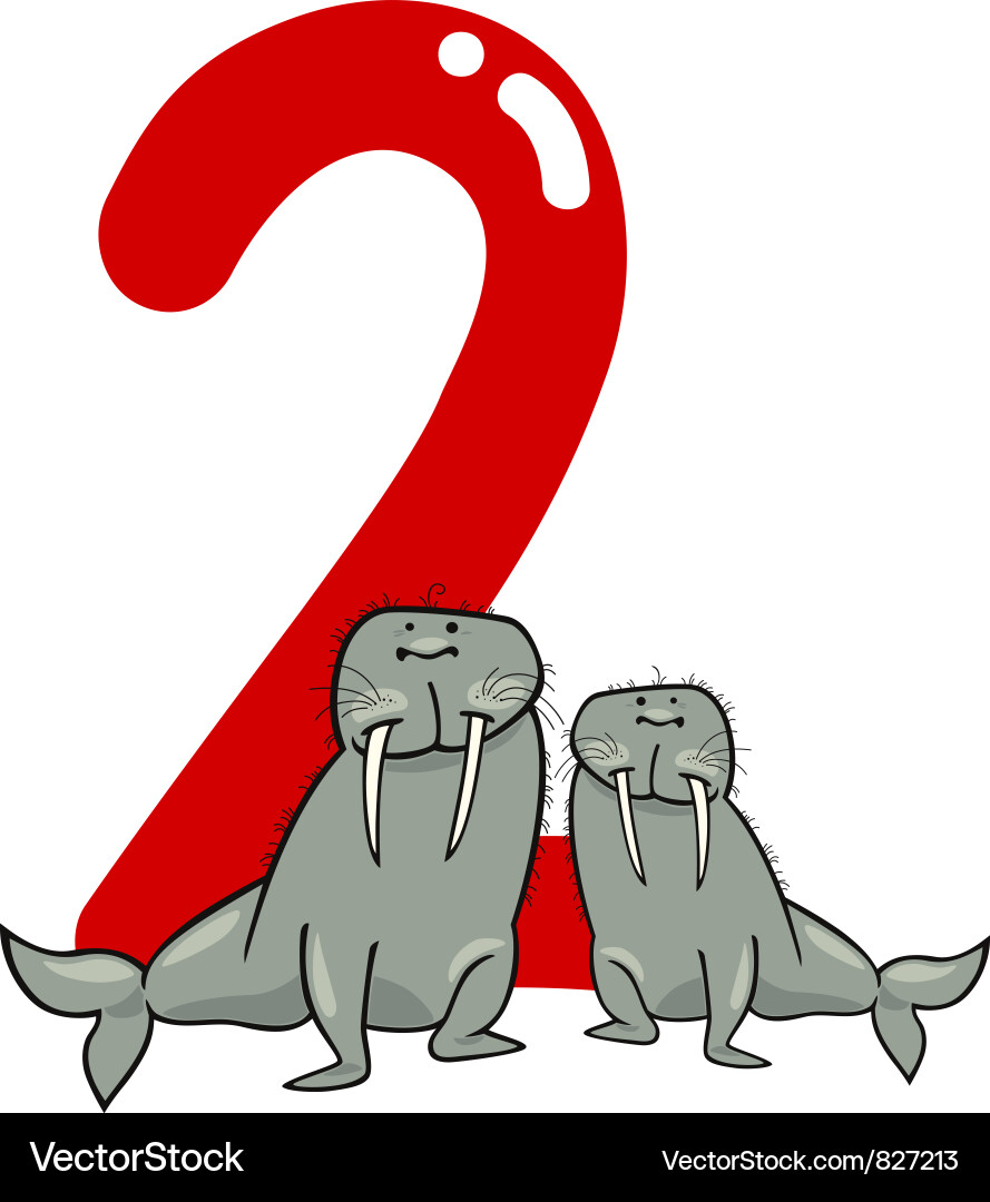 Number two Royalty Free Vector Image - VectorStock