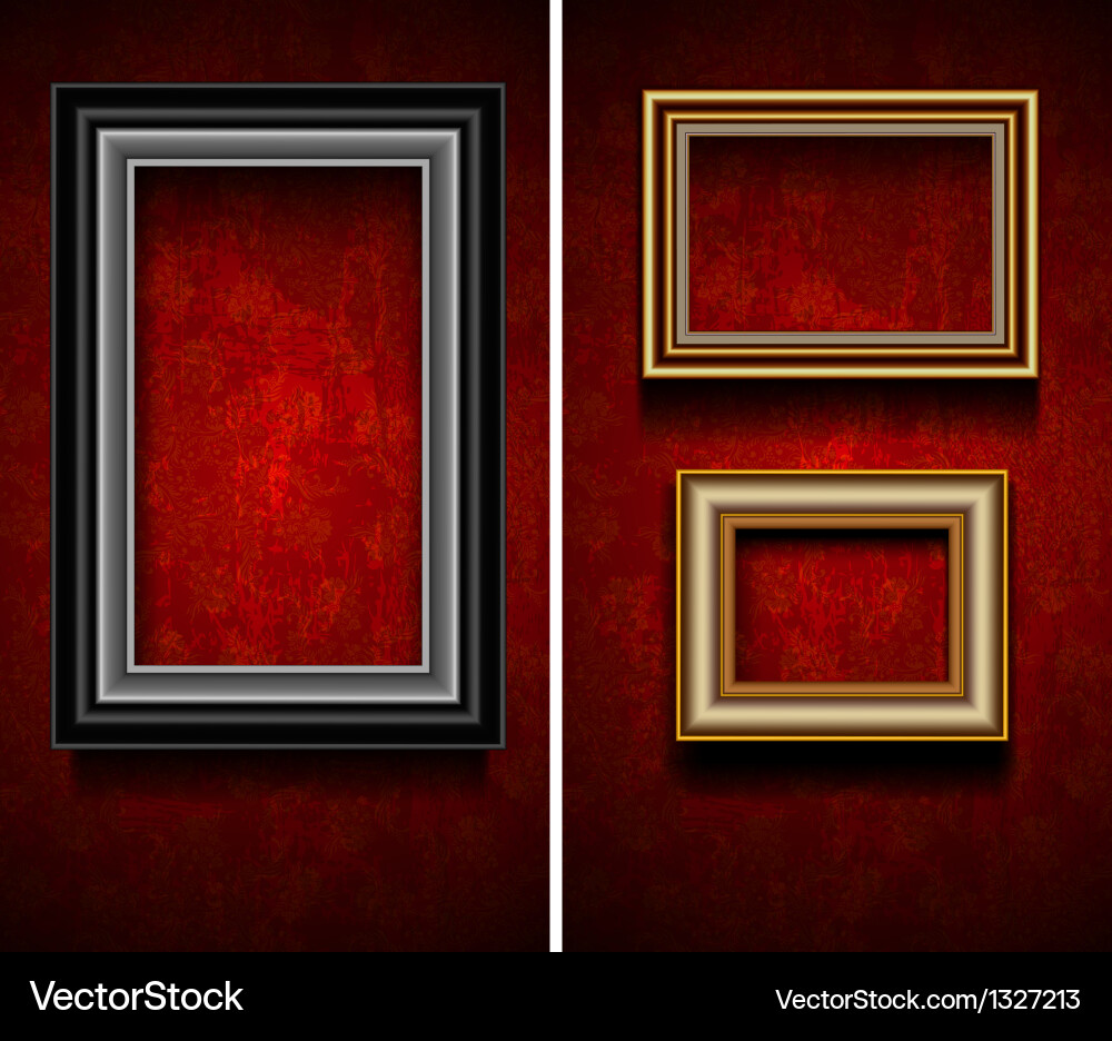 Picture frame wallpaper background Royalty Free Vector Image