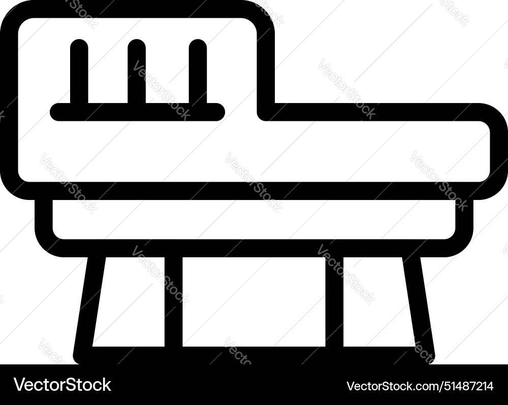 Modern office desk icon Royalty Free Vector Image