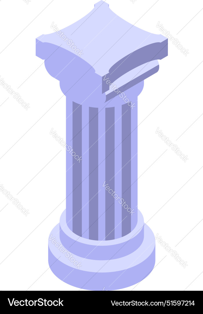 This isometric features a single Royalty Free Vector Image