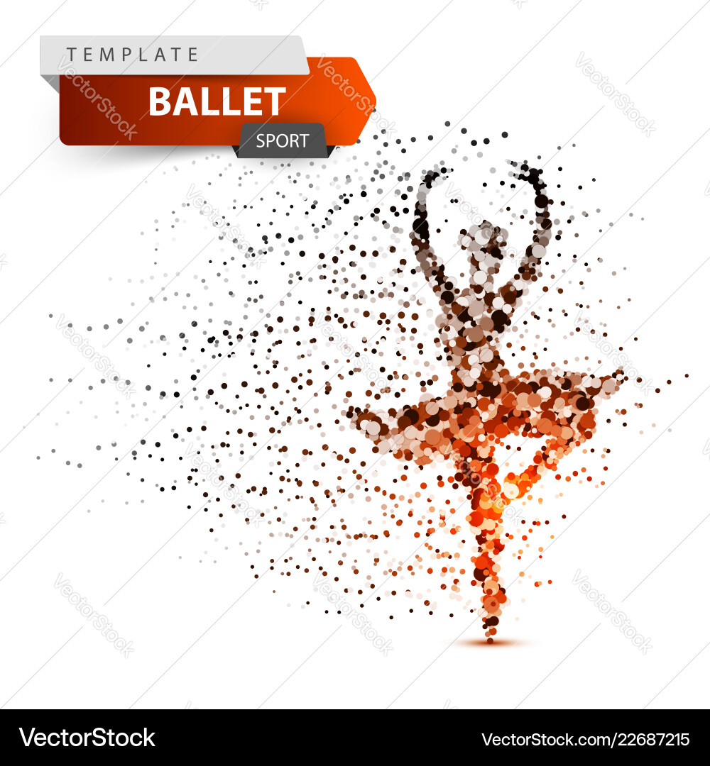 Ballet sport dancing girl Royalty Free Vector Image
