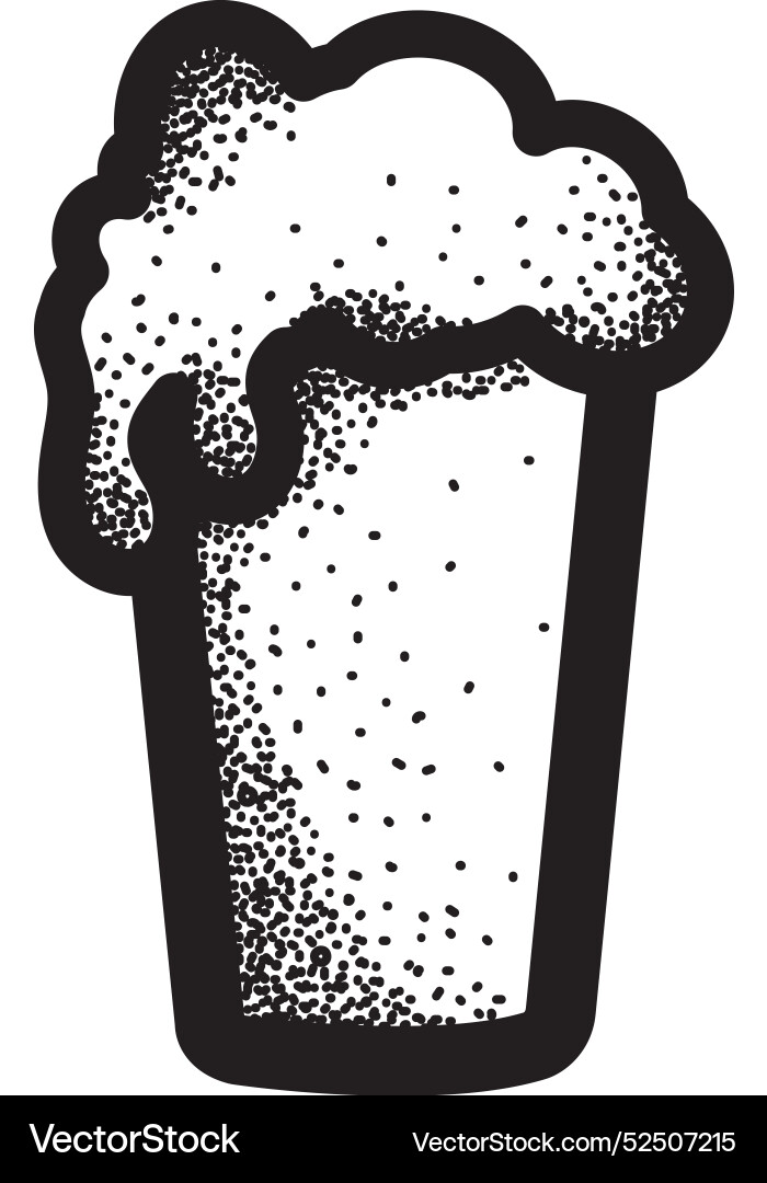 Isolated glass beer sketch icon Royalty Free Vector Image