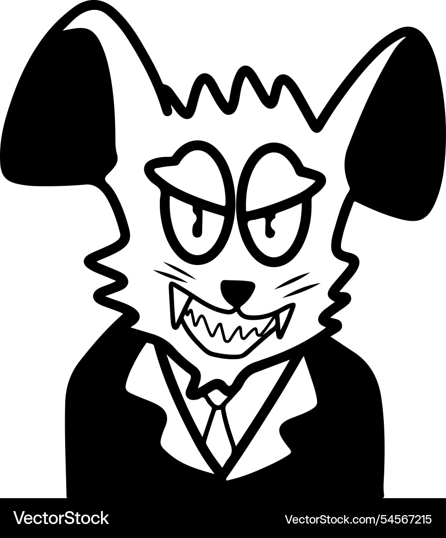 Rat corrupt Royalty Free Vector Image - VectorStock