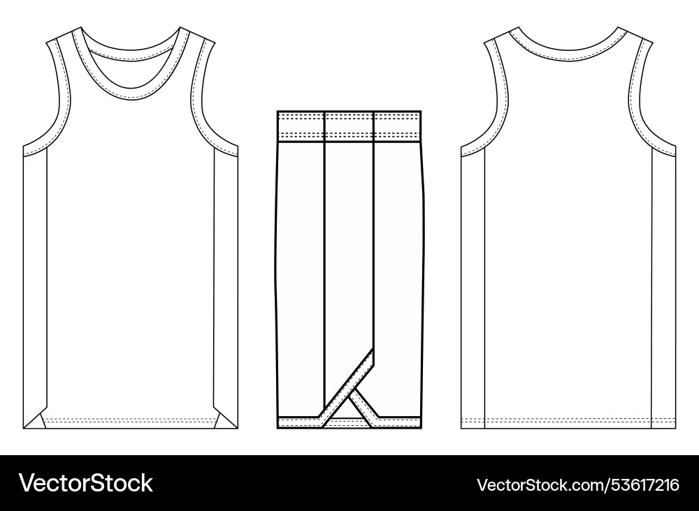 Basketball jersey mockup design Royalty Free Vector Image